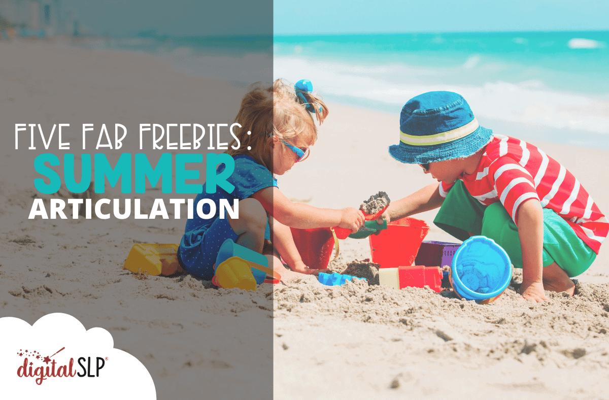 Five Fab Freebies: Summer Articulation - The Digital SLP