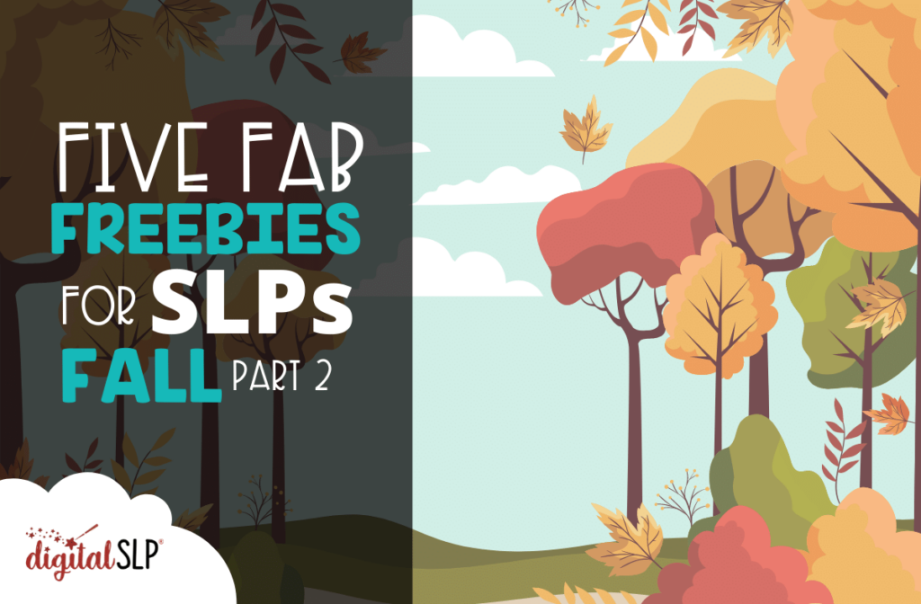 5 more Fall freebies for SLPs!