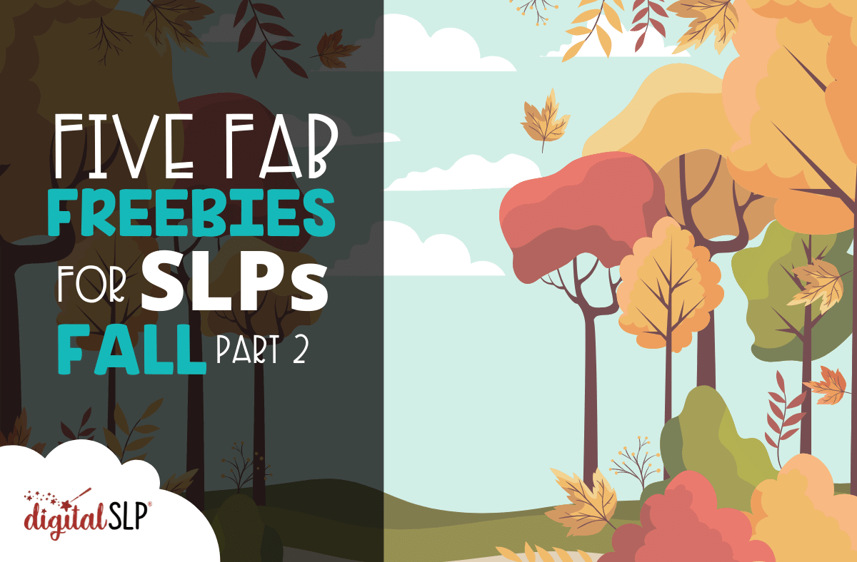5 more Fall freebies for SLPs!