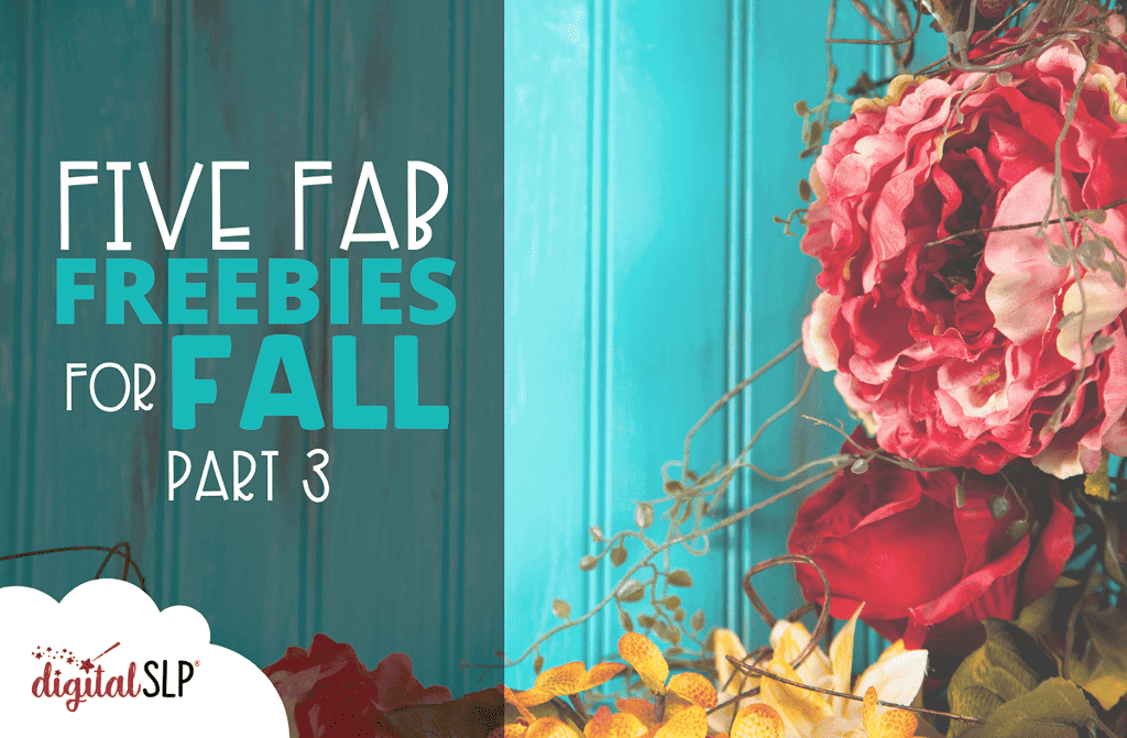 Five free Fall activities for SLPs!