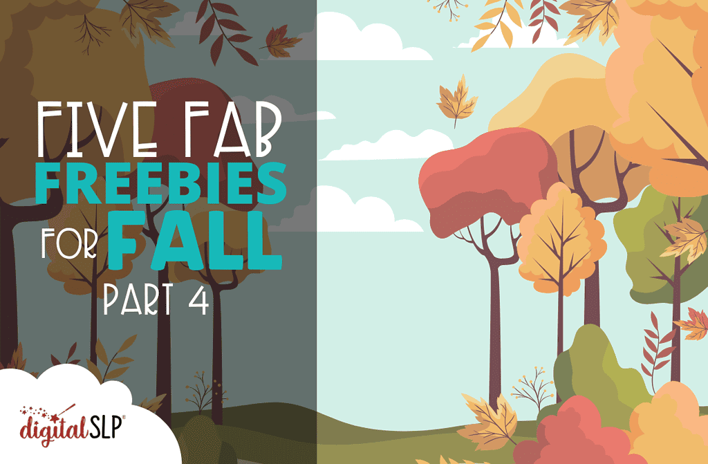 5 more Fall freebies for SLPs!