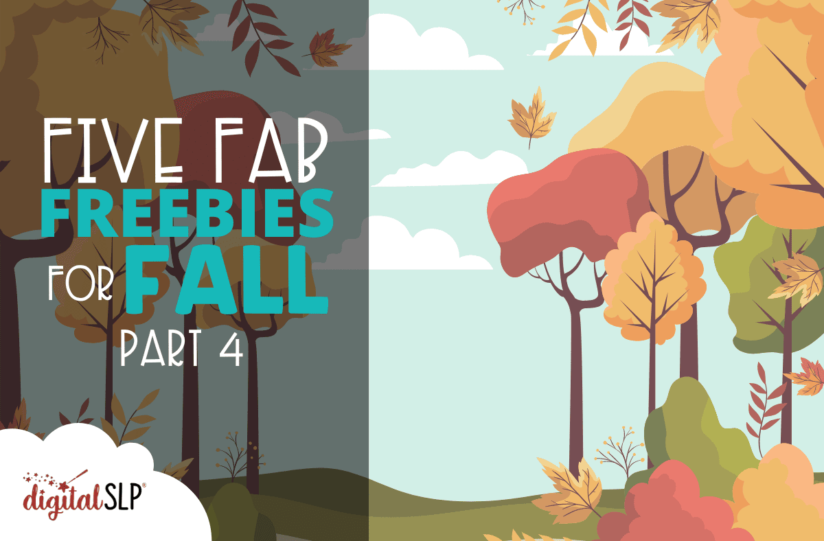 5 more Fall freebies for SLPs!