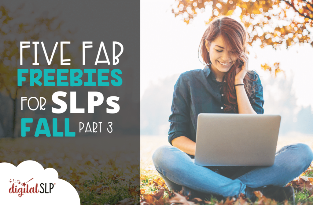 Five Fab Fall freebies for SLPs part 3!
