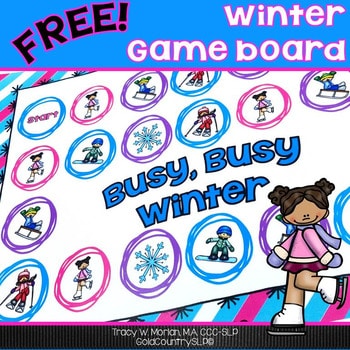 Five Fab Freebies: for Winter Speech Therapy, Part 5 - The Digital SLP