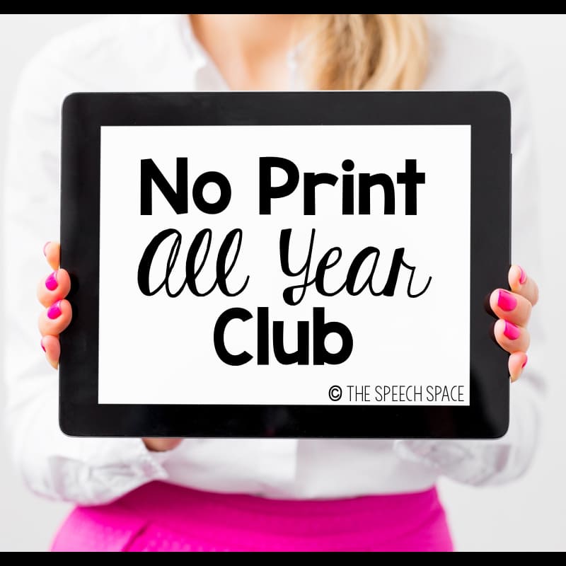 Try a No Print Today - The Digital SLP