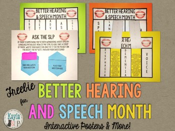 Five Fab Freebies: Better Hearing & Speech Month - Part 4 - The Digital SLP