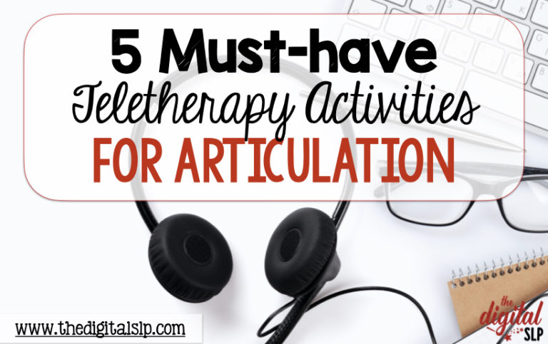 13 Must-Have Teletherapy Activities for Speech Therapy - The Digital SLP